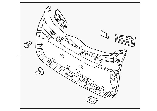 2016-2021 Hyundai Tucson Lower Trim Panel 81750-D3000-TRY | QuirkParts