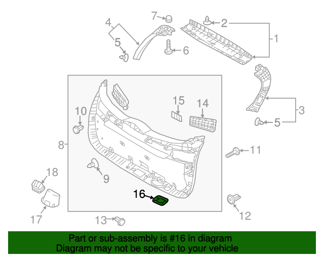 81755-D3000-TRY - Lower Cover - 2016-2021 Hyundai Tucson | World OEM ...