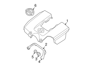 16557-VC200 - Engine Cover Grommet 2003-2016 Nissan | Nissan Parts ...