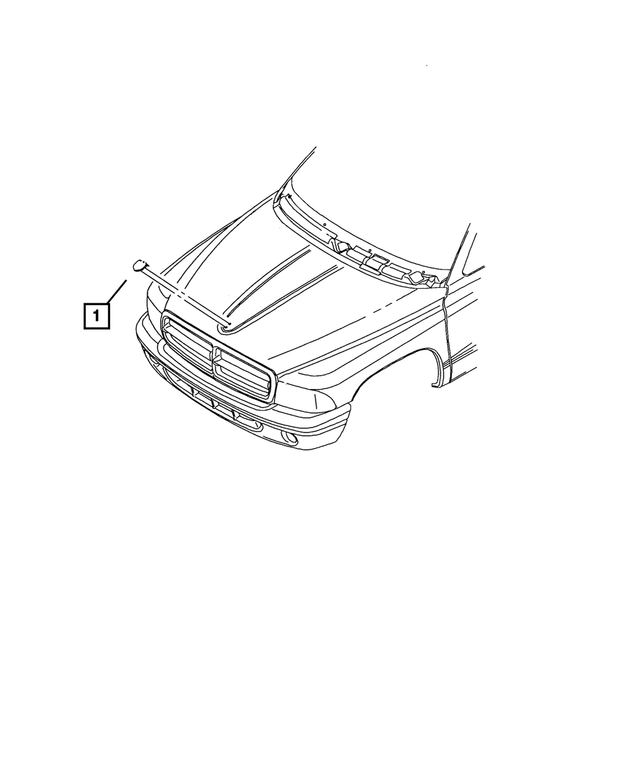 2001-2003 Dodge Hood Medallion 55076512 | My Mopar Parts