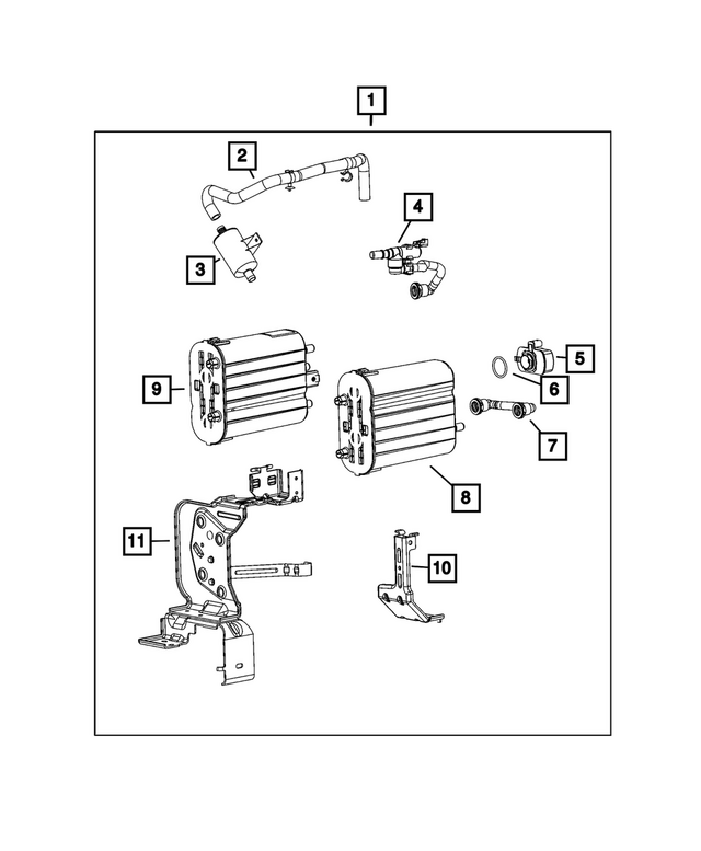 2020 Ram 3500 Vapor Canister Assembly 68426147AC | My Mopar Parts