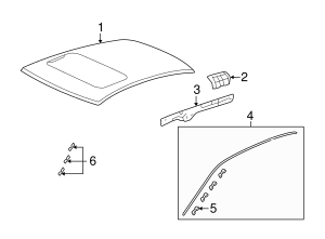 2008-2020 Honda Clip A, Front Windshield Side 91570-TA5-A01 | Honda ...