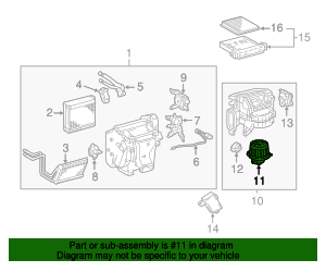 2004-2009 Toyota 4Runner Motor Sub-Assembly, Blower With Fan 87103 ...
