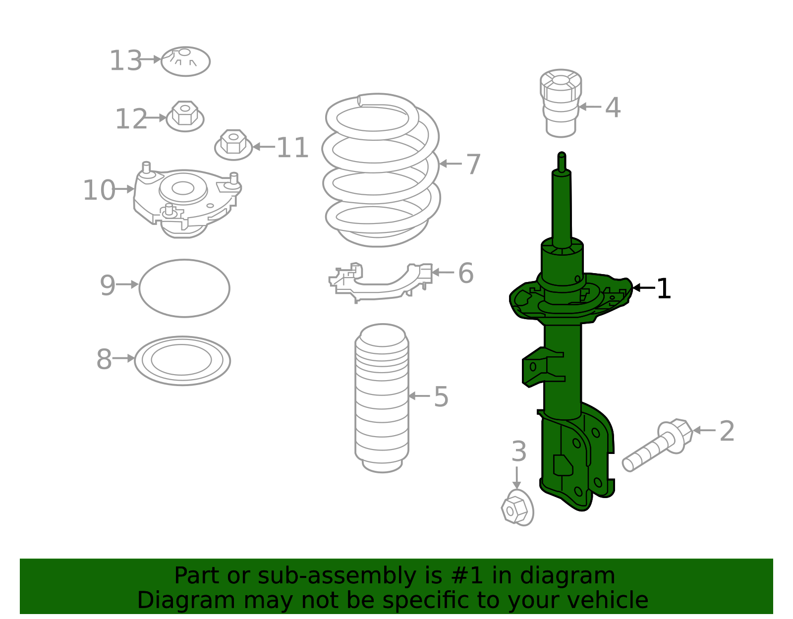54651-S9050 - Strut 2020-2024 Kia Telluride | Kia.Parts Store