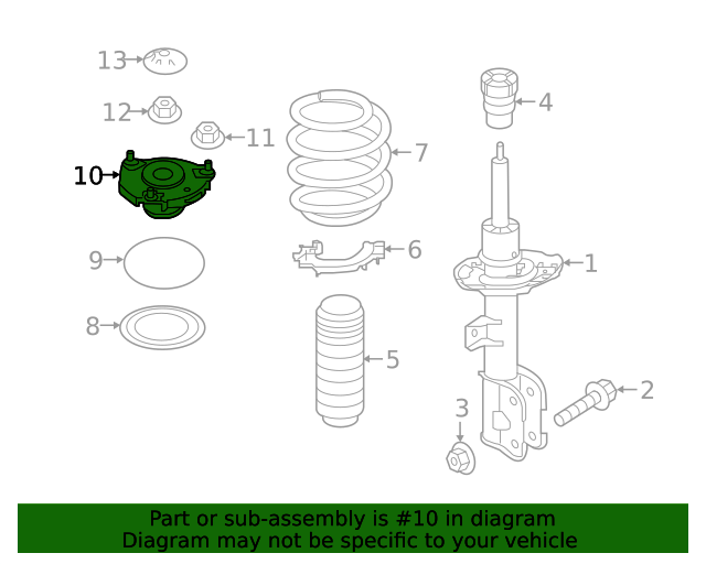 54610-S2000 - Strut Mount 2020-2022 Kia Telluride | Kia.Parts Store
