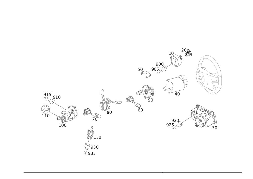 1954-2025 Mercedes-Benz 1954-2025 Mercedes-Benz - Clock Spring Contact ...