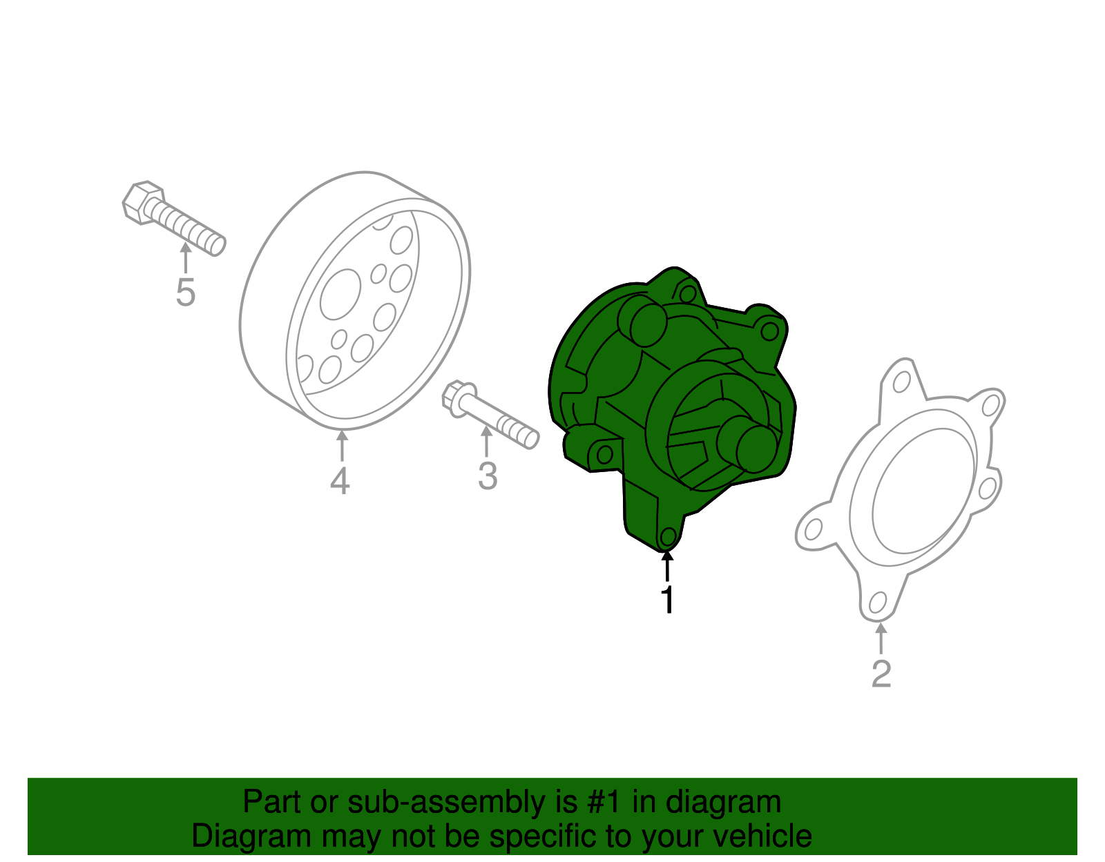 Genuine Water Pump for 2012-2021 Hyundai | Part# 25100-2B700 | Hyundai ...