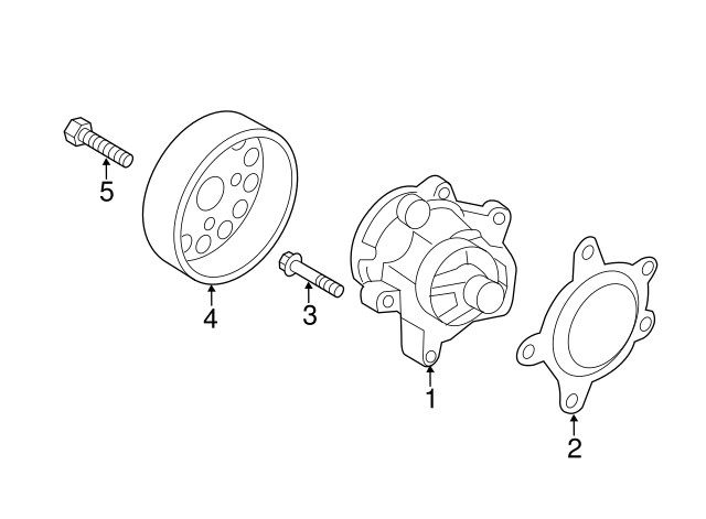 Genuine Water Pump for 2012-2021 Hyundai | Part# 25100-2B700 | Hyundai ...