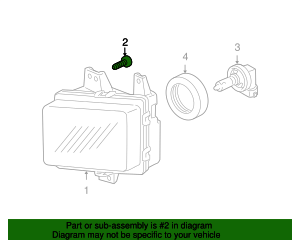 93913-15480 - Daytime Run Lamp Screw 2009-2021 Honda | Honda Parts Online