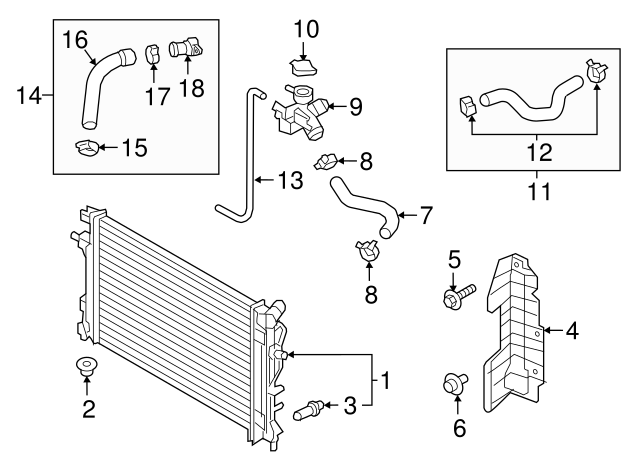2017-2020 Hyundai Radiator Assembly 25310-F2000 | OEM Parts Online