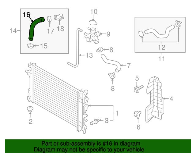 2017-2021 Hyundai Hose 25412-F2100 | OEM Parts Online