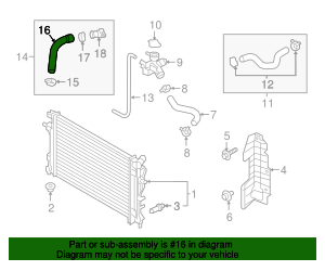 Genuine Hose for 2017-2021 Hyundai | Part# 25412-F2100 | Hyundai OEM ...