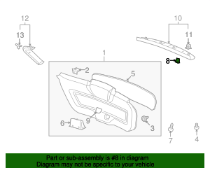 2004-2022 GM Multi-Purpose Nut 94515248 | TascaParts.com