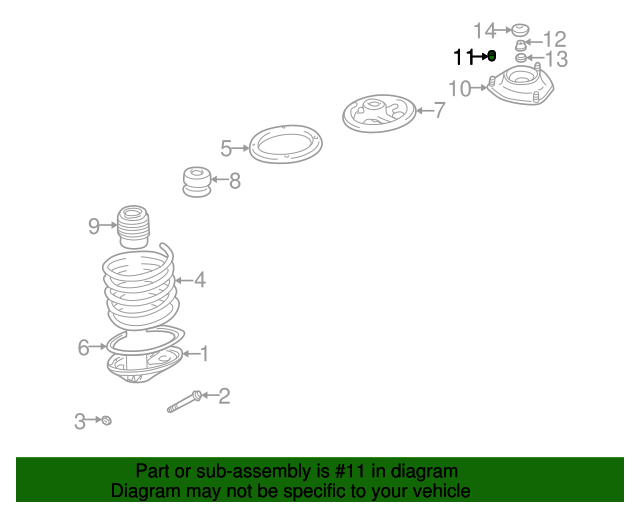 1995-2005 Mopar Insulator Nut MF434105 | TascaParts.com