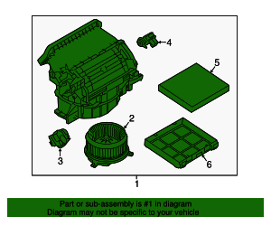 2013 Land Rover Range Rover Blower Assembly LR036366 | JaguarParts.com
