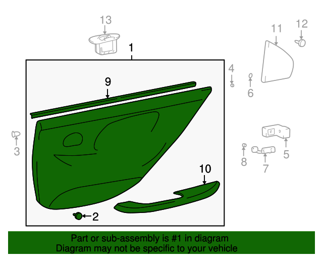 2001-2002 Kia Optima Trim Panel Assembly 83302-3C011JA | QuirkParts