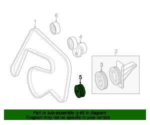 651-200-02-70 - Pulley 2013-2022 Mercedes-Benz | Mercedes-Benz USA Parts