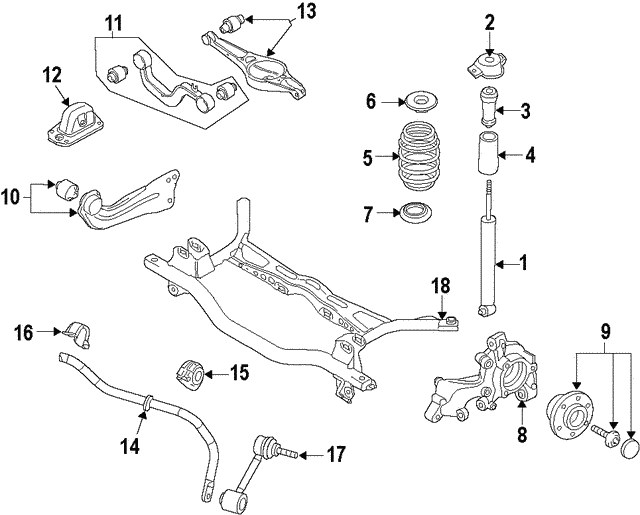 Trailing Arm - Audi (5Q0-505-224-D) | Audi USA Par