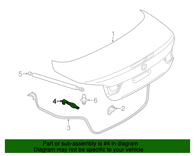 2014-2020 BMW Angle bracket, tailgate hinge, right 51-24-7-374-490 ...