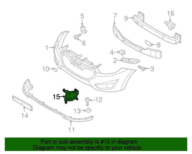 2010-2015 Hyundai Tucson Trim Cover 86524-2S000 | OEM Parts Online
