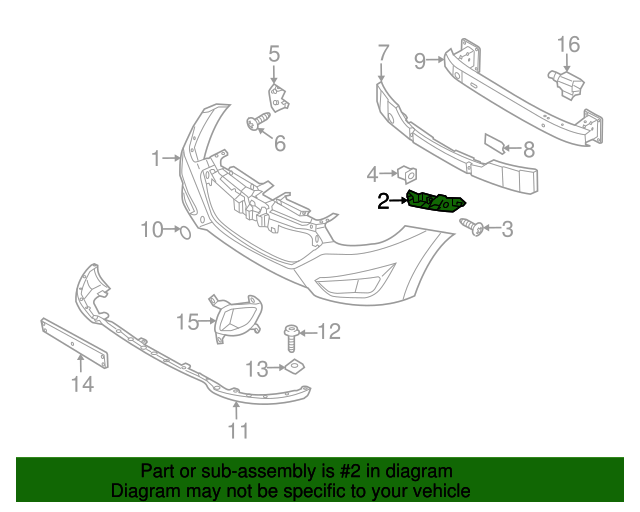 Genuine Side Retainer for 2010-2015 Hyundai Tucson | Part# 86513-2S000 ...