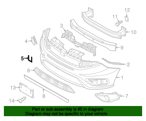 2015-2020 Mopar Tow Eye Cap Clip 68073862AA | TascaParts.com