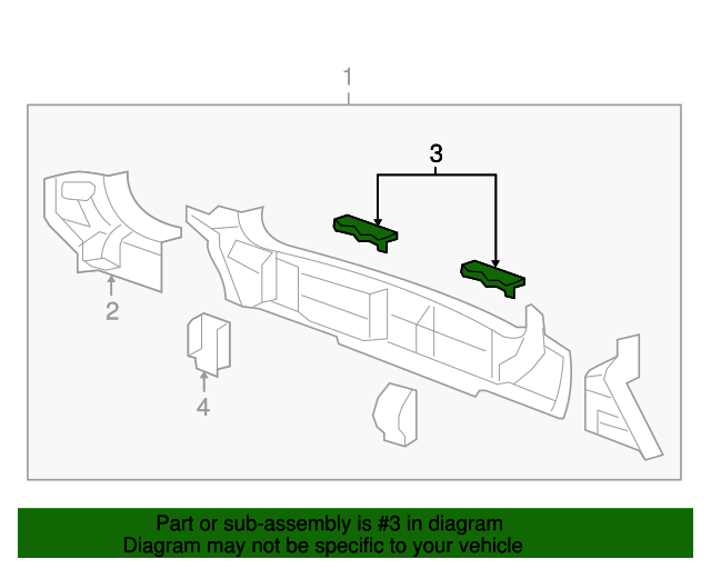66118-SWA-A00ZZ - Upper Stiffener 2007-2011 Honda CR-V | Honda Parts Online