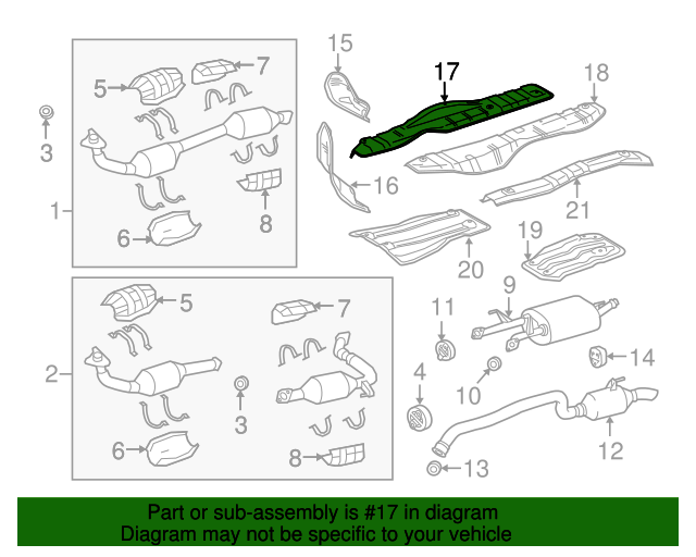 2008-2022 Toyota Sequoia Heat Shield 58155-0C021 | Toyota Parts Center