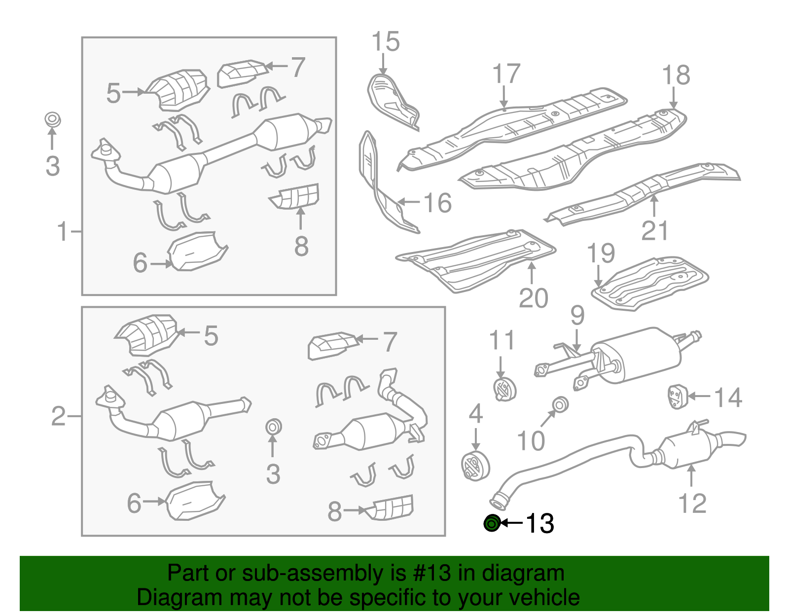 2007-2022 Toyota Gasket, Exhaust Pipe, Center 90917-06093 | OEM Parts ...