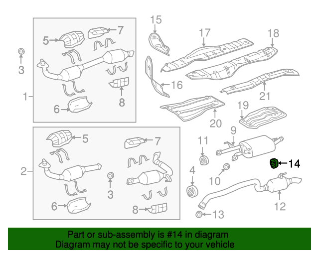17565-0S021 - Exhaust System Hanger - 2007-2023 Toyota | OEM Genuine ...