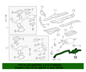 17430-0S021 - Tail Pipe - 2008-2022 Toyota Sequoia | OEM Genuine Toyota ...