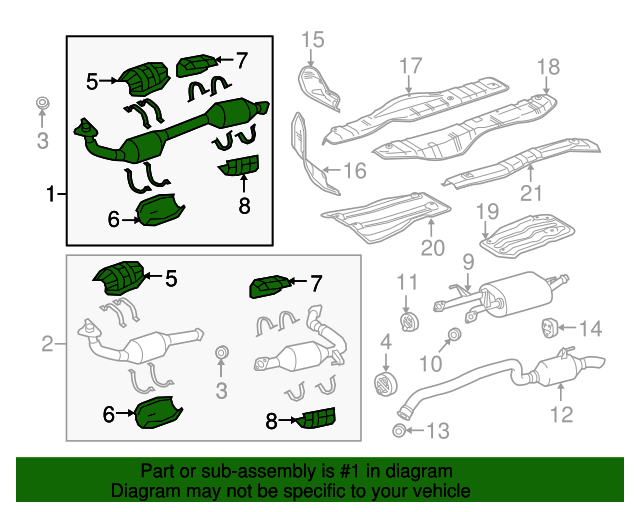2007-2018 Toyota Front Pipe 17410-0S070 | Toyota Parts Center