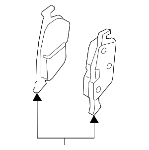 3Q0-698-451-N - Brake Lining Rear 2016-2024 Audi | Audi OEM Parts