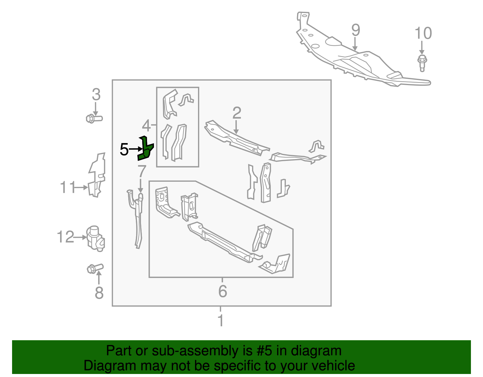 2012-2014 Toyota Camry Upper Arm 52141-06100 | OEM Parts Online