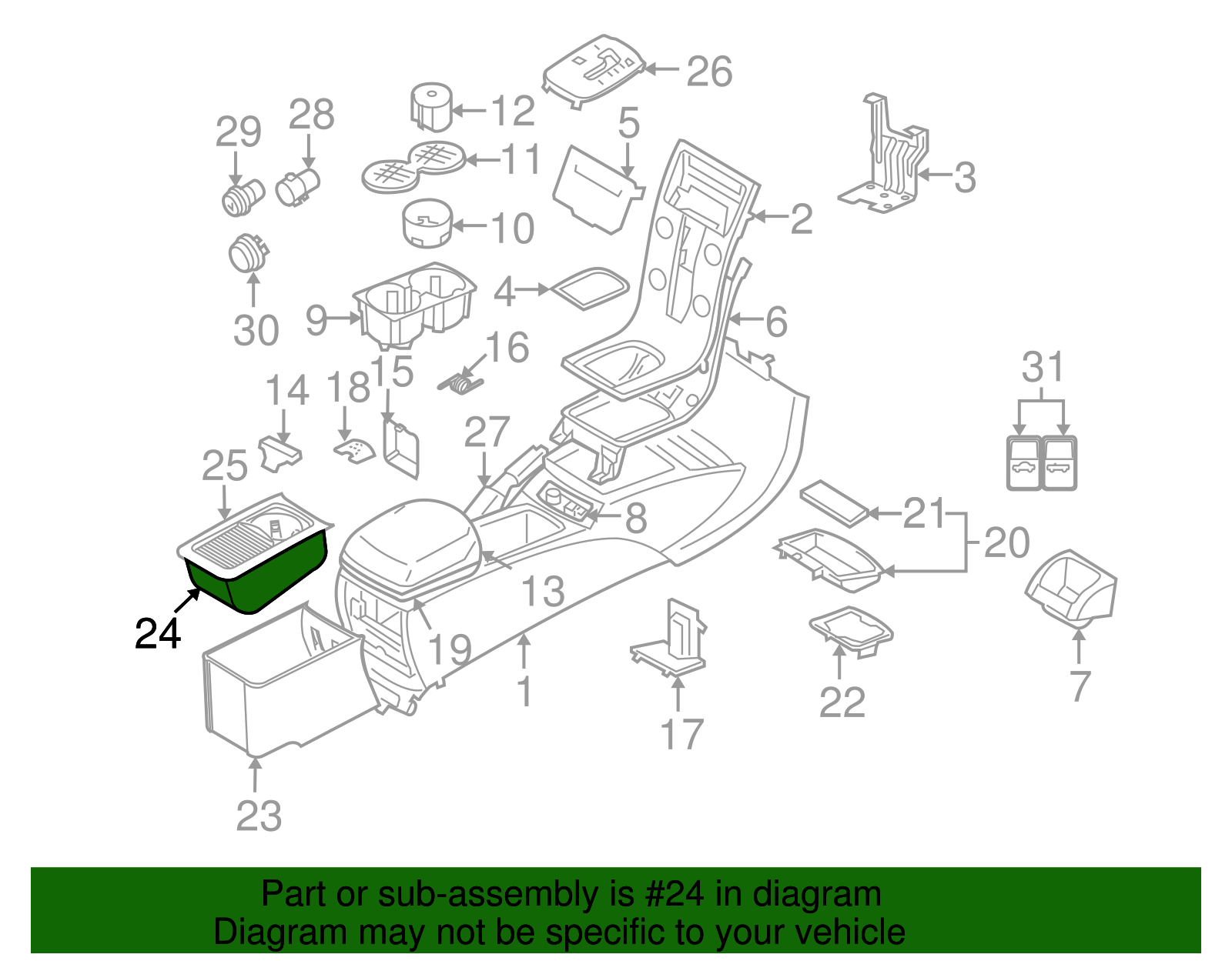 Купить Подстаканники Genuine Volvo C70 Rear Cup/Holder 39852278 в ...