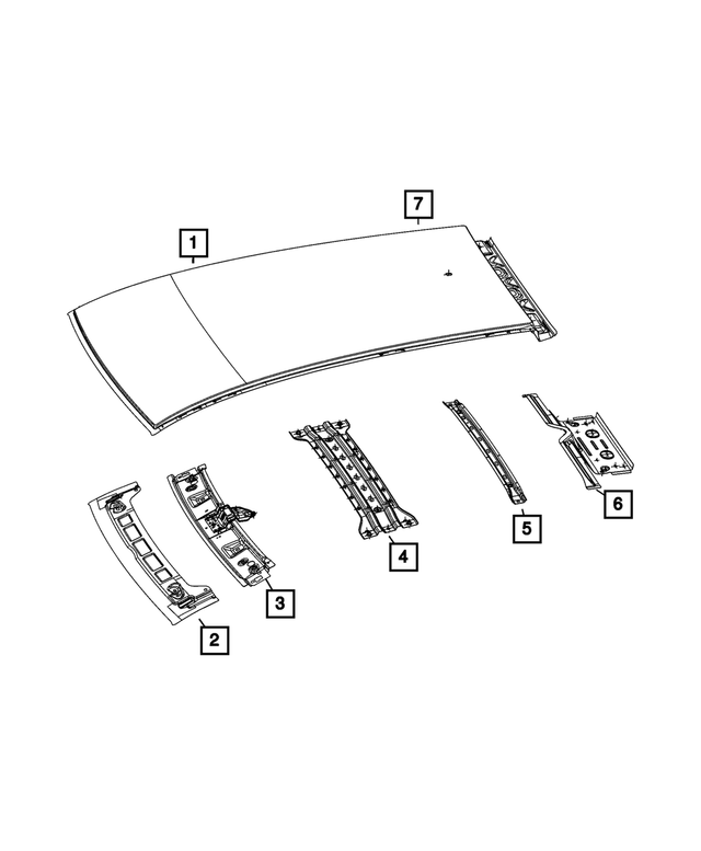 2023 Dodge Hornet Roof Panel 68609988AA | Mopar Estores