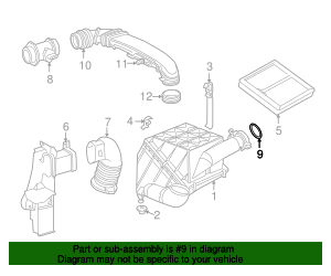 021-997-47-48 - Mass Air Flow Sensor Seal 1994-1998 Mercedes-Benz ...