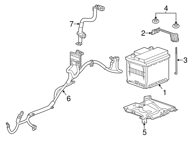 2014-2015 Chevrolet Spark Battery Positive Cable 95408188 GM ...