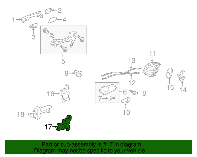 2008-2021 Lexus Lower Hinge 68770-60040 | OEM Parts Online