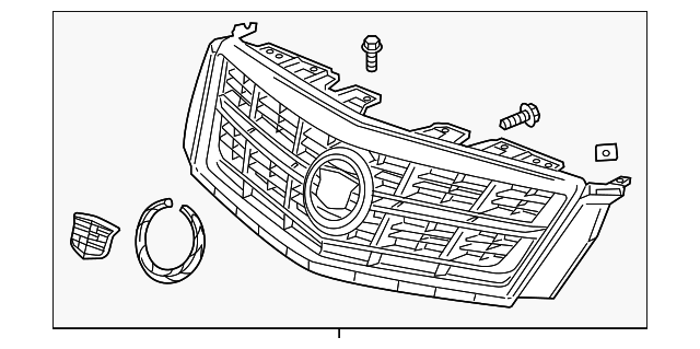2014-2015 Cadillac XTS Front Upper Grille 23473096 | GMPartsDirect.com