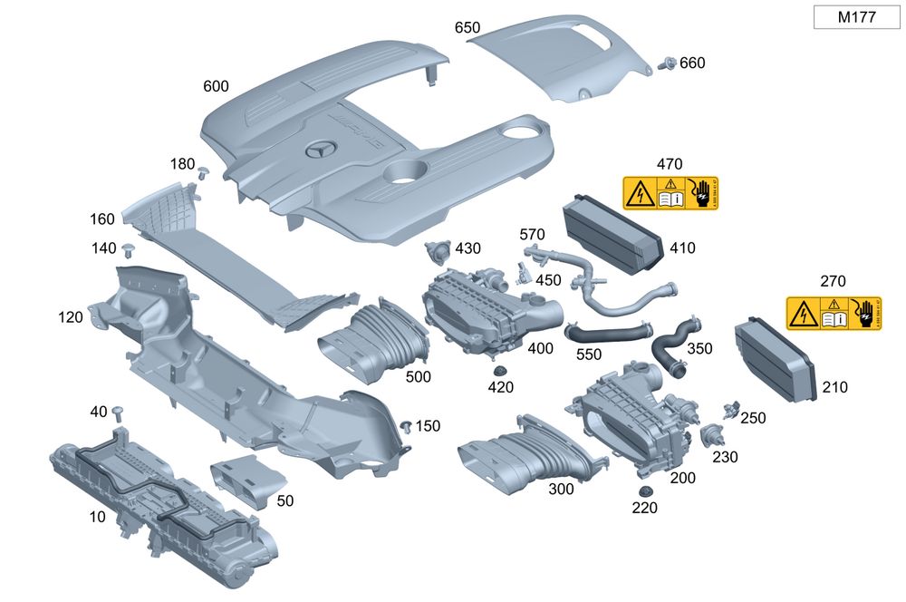 177-010-20-13 - Engine Cover 2025-2026 Mercedes-Benz G63 AMG | Mercedes ...