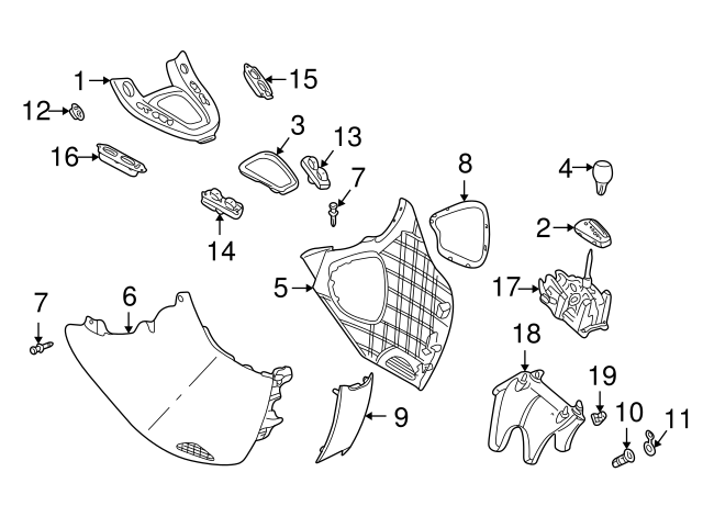 GM Part Number 15187371 | 2001-2023 GM Power Outlet Retainer | GM Part ...