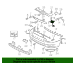 6400A851 - Bumper Bracket 2008-2017 Mitsubishi Lancer | Mitsubishi ...