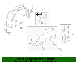 91532-SJA-003 - Cover Inner Clip 2012-2016 Honda CR-V | Honda Parts Online