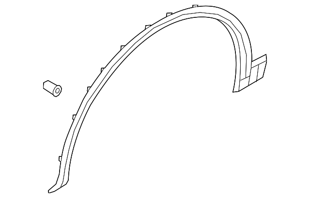 80A-853-718-F-GRU - Wheel Opening Molding 2018-2020 Audi | Audi OEM Parts