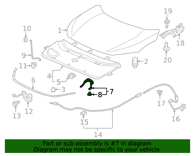 74148-TBA-A00 - Hood Seal 2016-2021 Honda Civic | Honda Parts Online