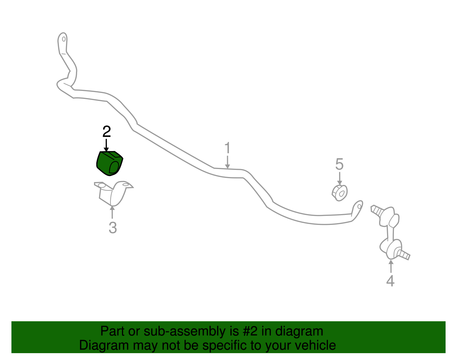 2005-2014 Subaru Stabilizer Bar Bushing 20414AG070 | Subaru Parts Store