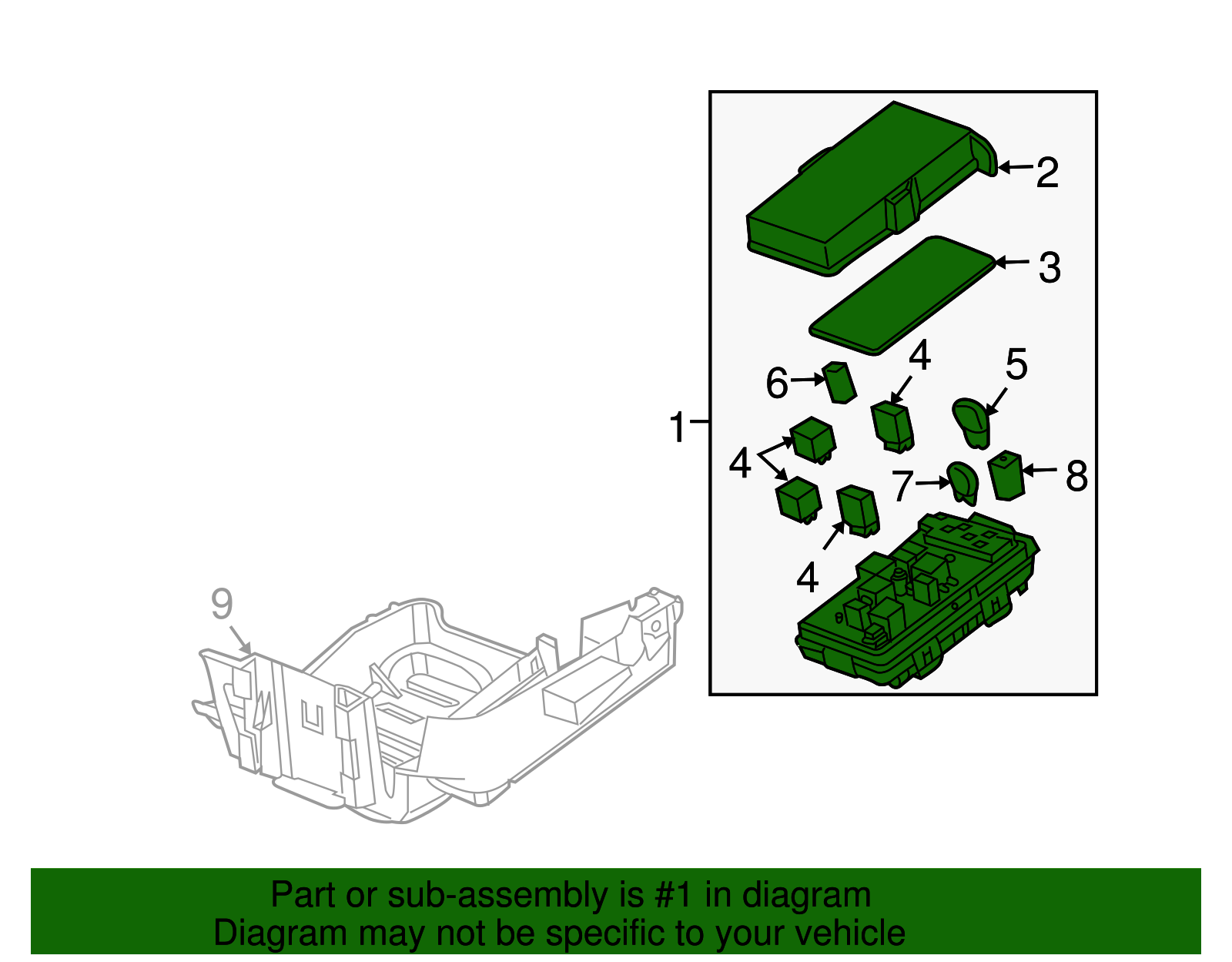 20822698 - Engine Wiring Harness Junction Block 2008-2009 Pontiac G6 ...