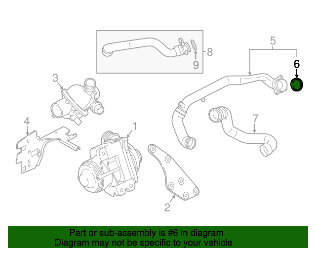 Genuine BMW 11-53-7-584-829 | Engine Coolant Pipe O-Ring | FREE ...