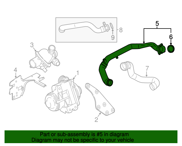 11-53-7-583-939 - Inlet Pipe - 2010-2017 BMW | Buy BMW Parts Now